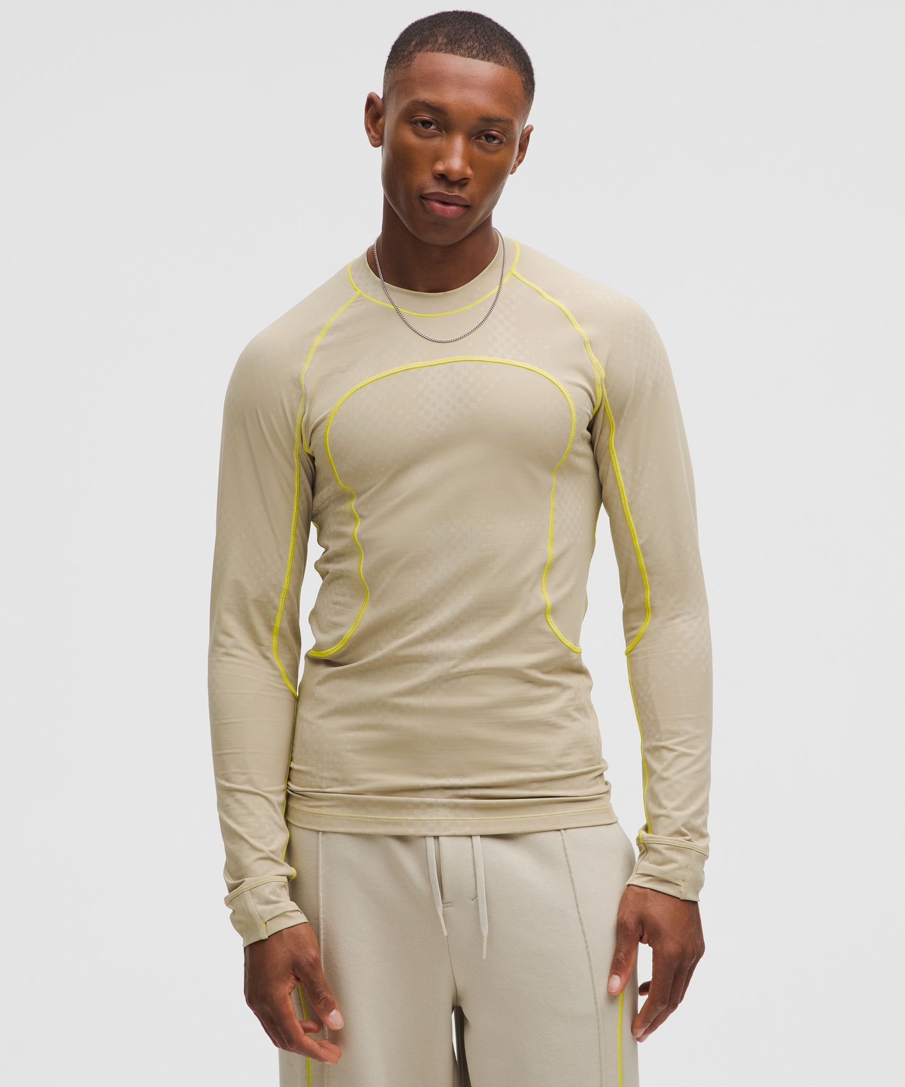 Lululemon Jacquard Tight-Fit Long-Sleeve Shirt - From Afar